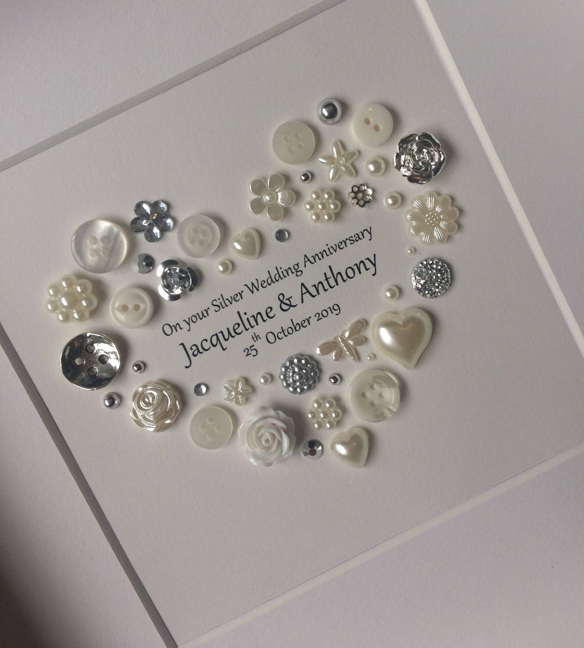 Silver Anniversary Gift - 25th Anniversary Gift - Silver Wedding ...