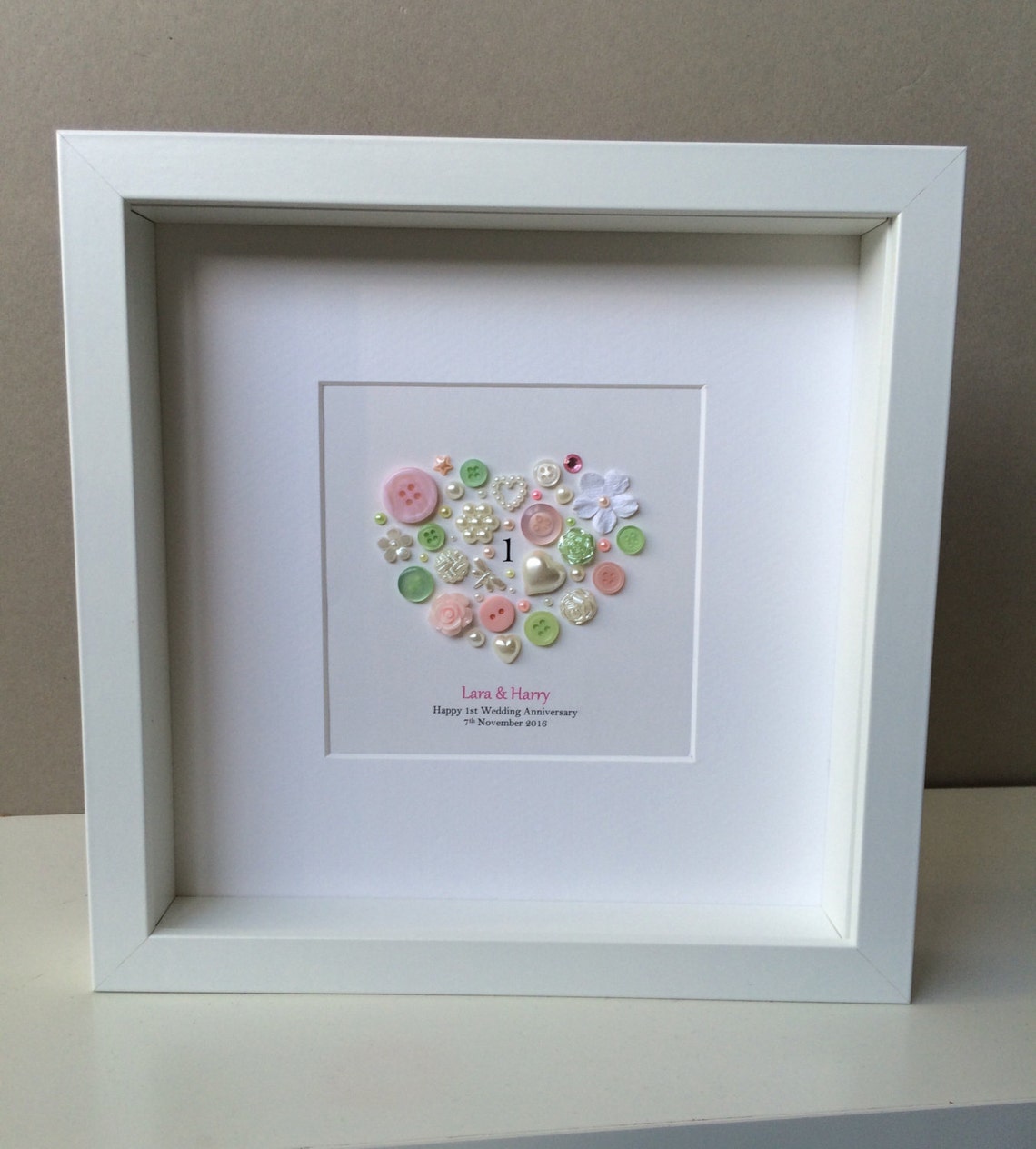 1st Wedding Anniversary Paper Anniversary Traditional Gift - Etsy