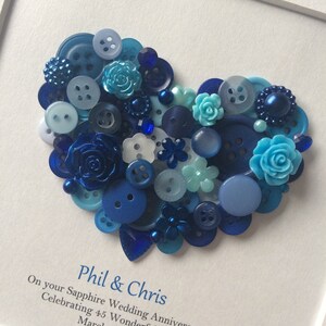 45th Anniversary Gift - Sapphire Wedding Anniversary Gift - 45th ...