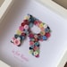 Button Art Initial Picture Button Letter Alphabet Art - Etsy