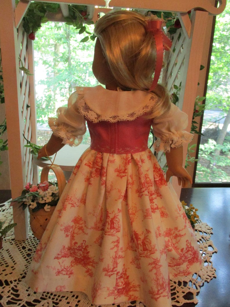 Reserved Laureen Pink French Regency Or Colonial Doll Etsy