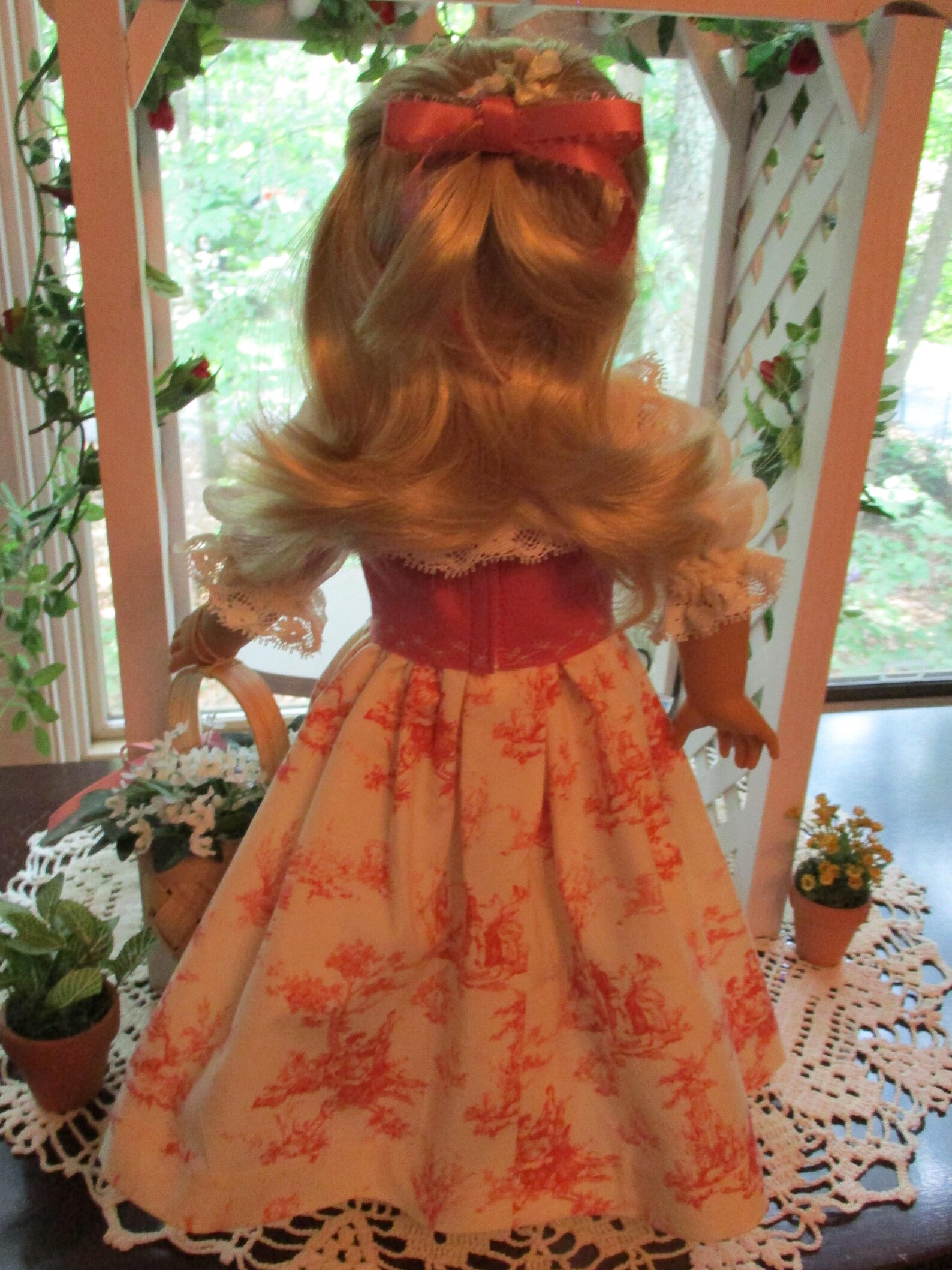 Reserved Laureen Pink French Regency Or Colonial Doll Etsy