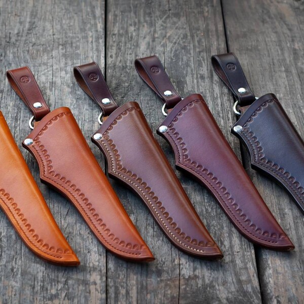 Leather Knife Pouch - Etsy