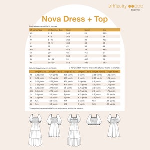 Nova Dress Top PDF Sewing Pattern - Etsy