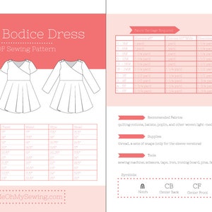 Easy Wrap Bodice Dress PDF Sewing Pattern - Etsy