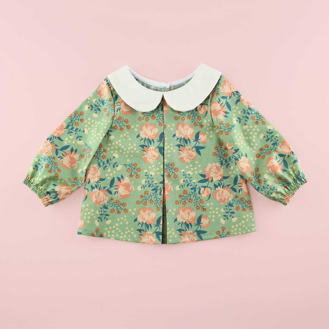 Peter Pan Collar Top PDF Sewing Pattern - Etsy