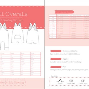 Easy Knit Overalls PDF Sewing Pattern - Etsy