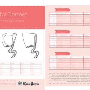 Bonnet Bundle PDF Sewing Pattern - Etsy