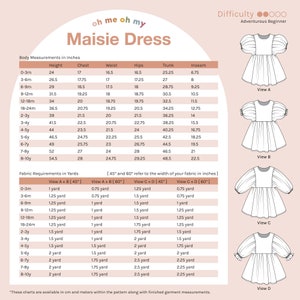 Maisie Dress PDF Sewing Pattern - Etsy