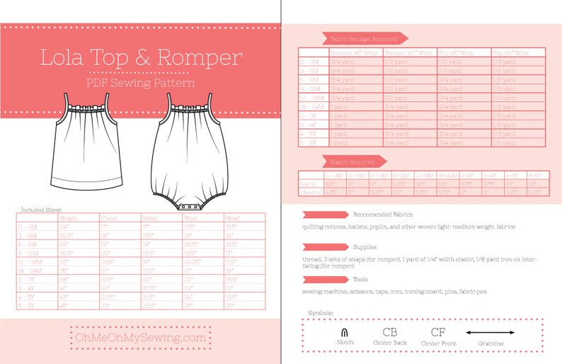 Lola Top PDF Sewing Pattern - Etsy Australia