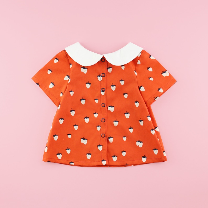 Peter Pan Collar Top PDF Sewing Pattern - Etsy UK