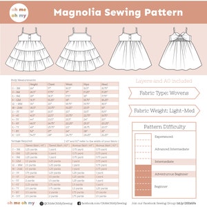 Magnolia Dress PDF Sewing Pattern | Etsy