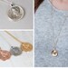 Extra Long Coin Necklace Sterling Silver Long Coin Necklace - Etsy