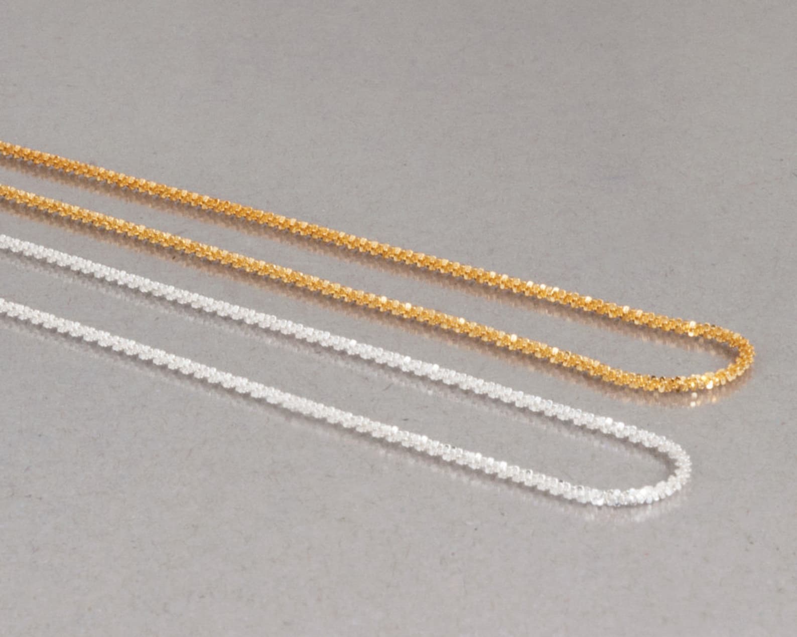 Silver Chain Necklace Sparkle Necklace Silver Layered - Etsy