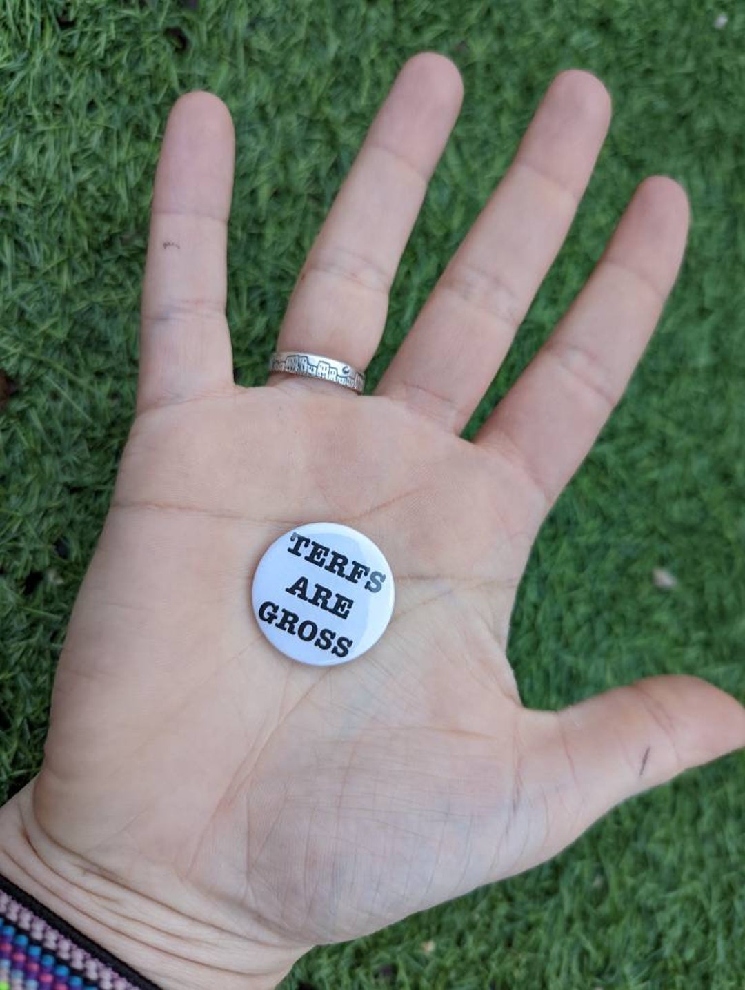 PRIDE, terf badge, transgender, ally, LGBTQ, LGBTQIA, badge, support ...