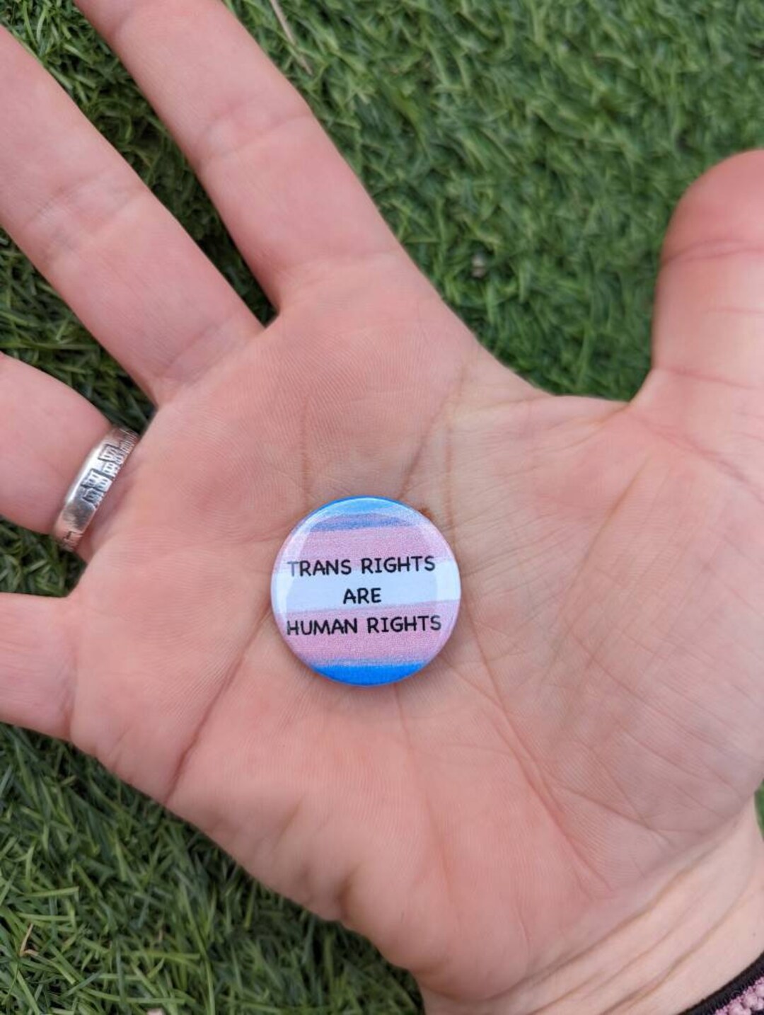 TRANS RIGHTS Badge, Transgender, Ftm, Mtf, Enby, Non Binary, LGBTQ ...