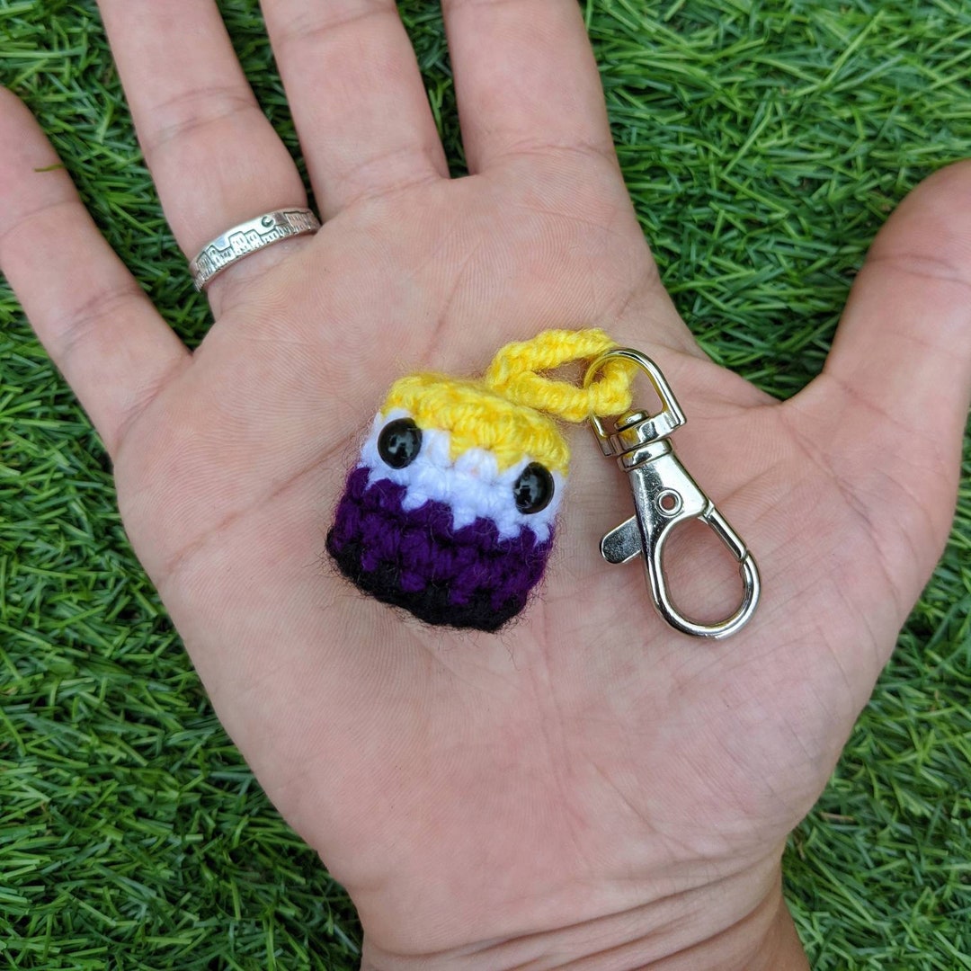 Non-binary Key Buddy Keyring LGBTQ Pride Cute Keyring - Etsy