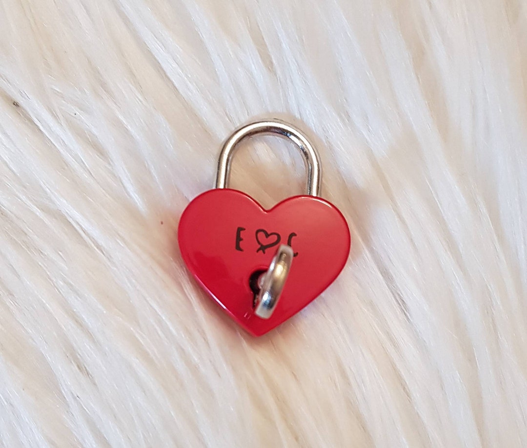 Personalised Love Locks Heart Shaped - Wedding Padlocks - Anniversary ...
