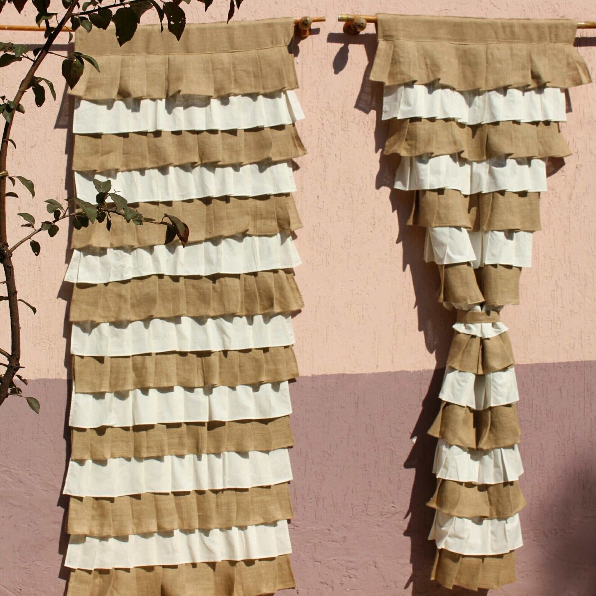 Jute Curtains - Etsy