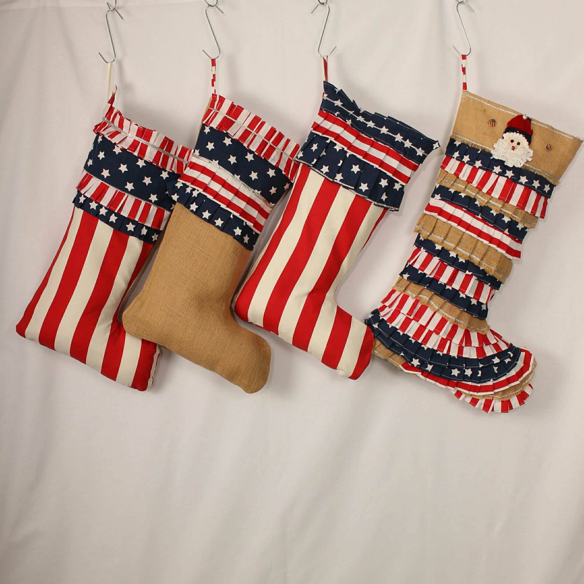 Christmas Stocking Set American Stockings Personalized - Etsy