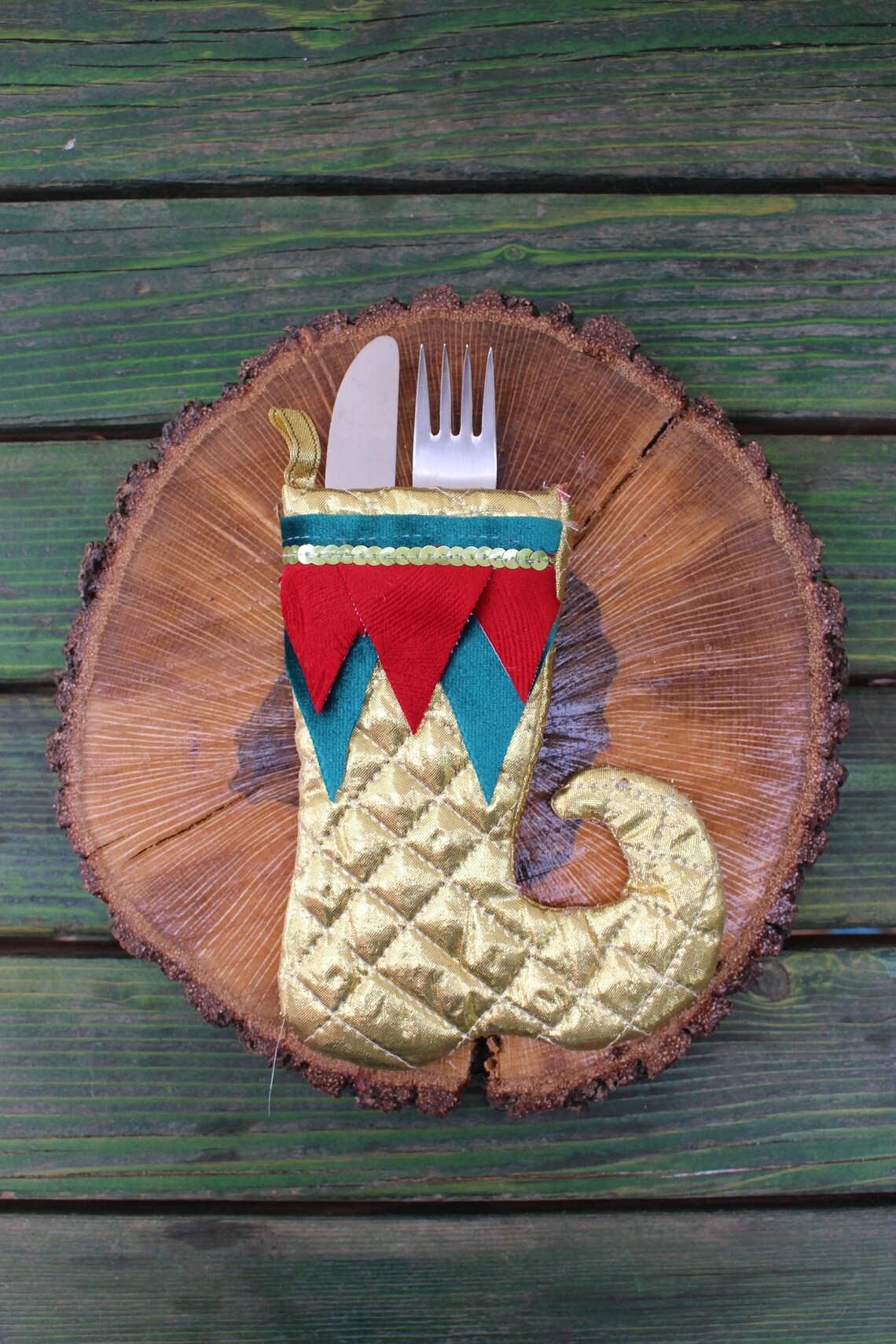 Christmas Silverware Holder Set Christmas Table Decor - Etsy