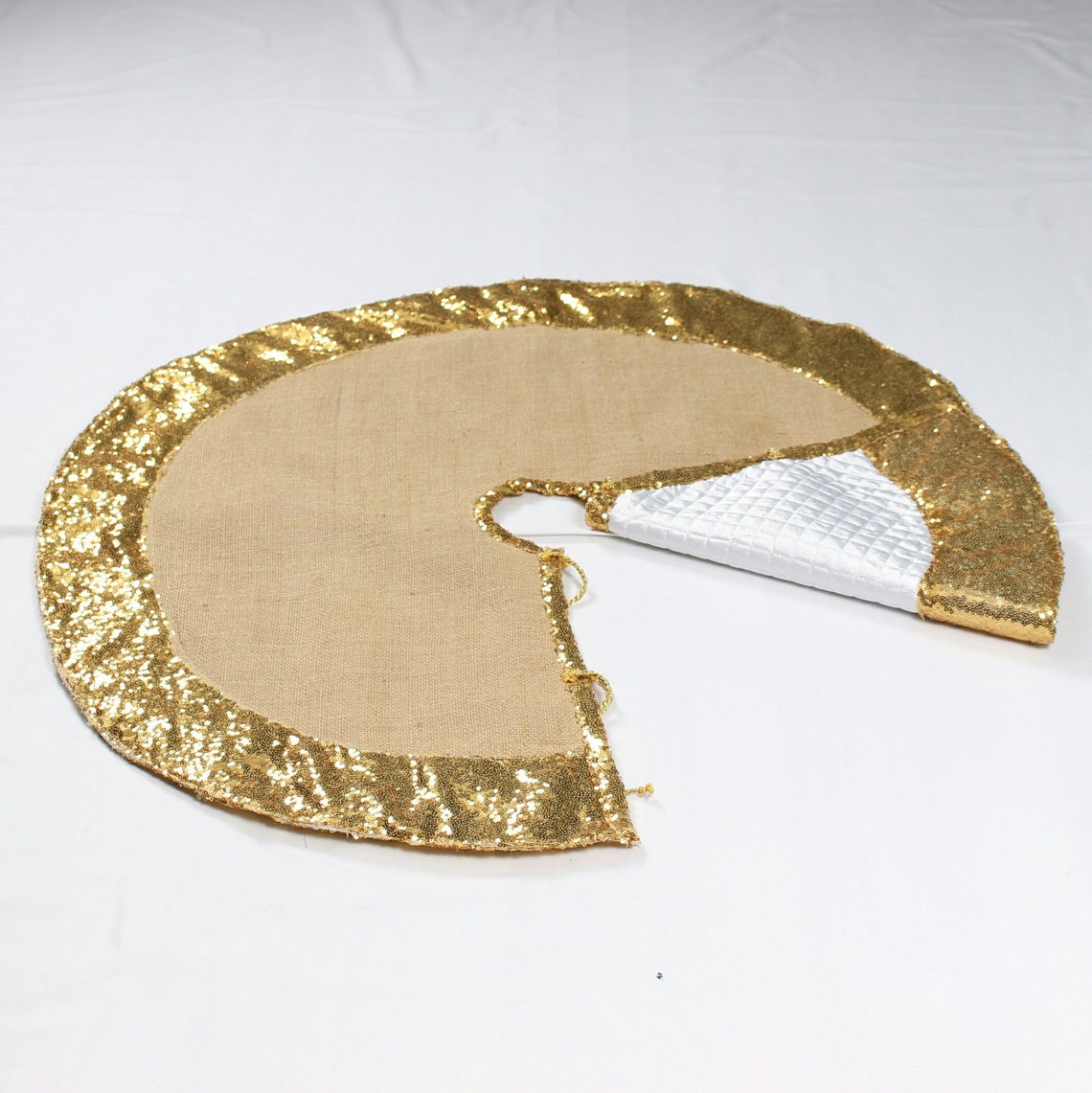 Sequin Tree Skirt Reversible Christmas Tree Skirt Red Tree - Etsy