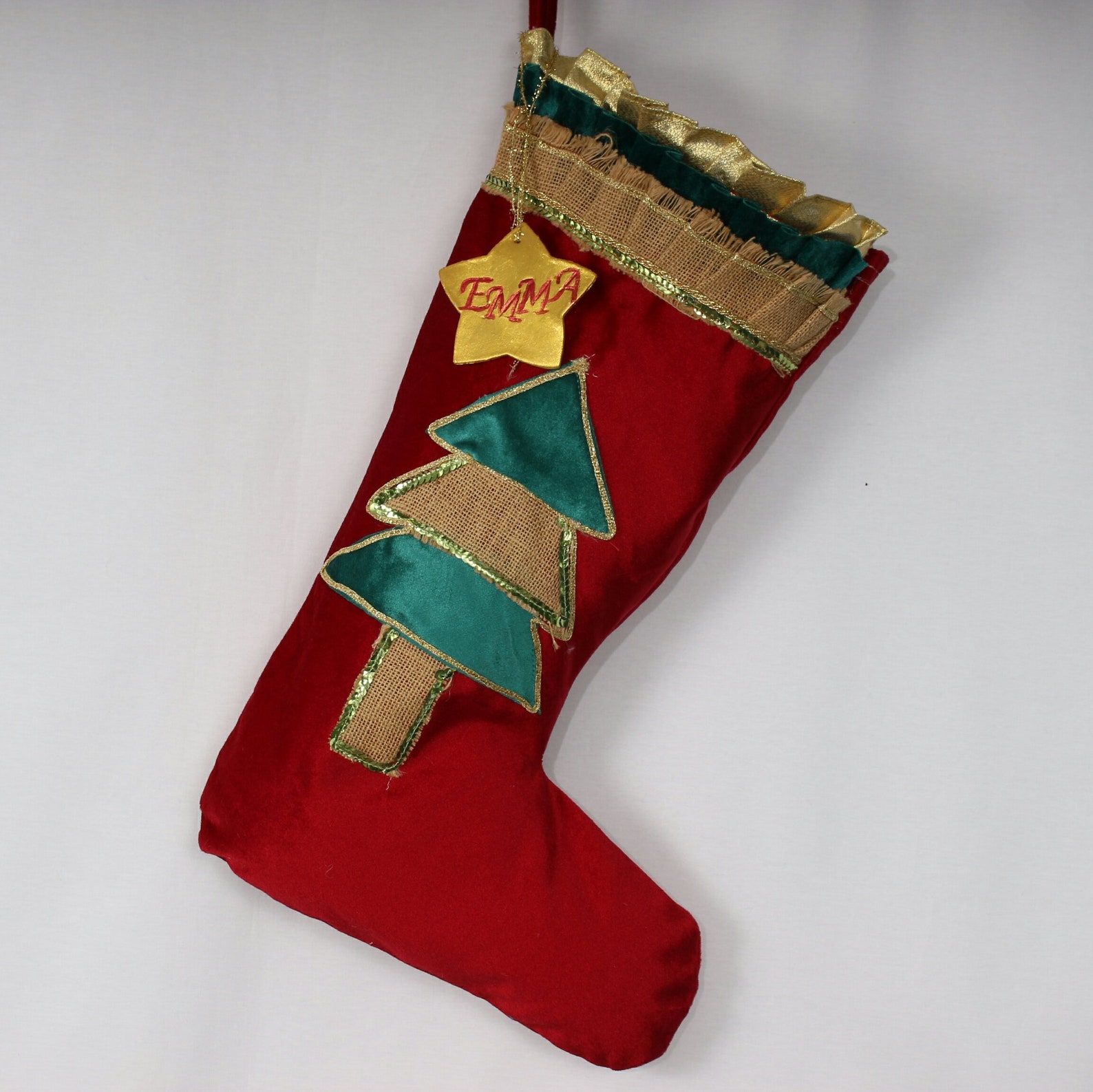 Whimsical Elf Stockings Personalized Christmas Stocking With - Etsy