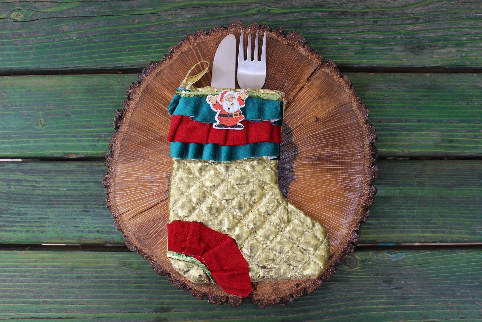 Christmas Silverware Holder Set Christmas Table Decor - Etsy