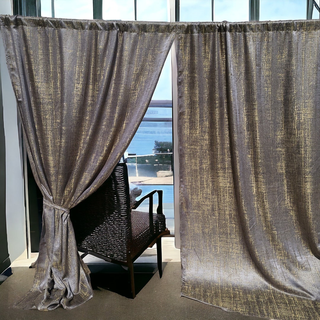 Mustard Curtain Custom Size Panels Elegant Drapes for Living Room 5 ...