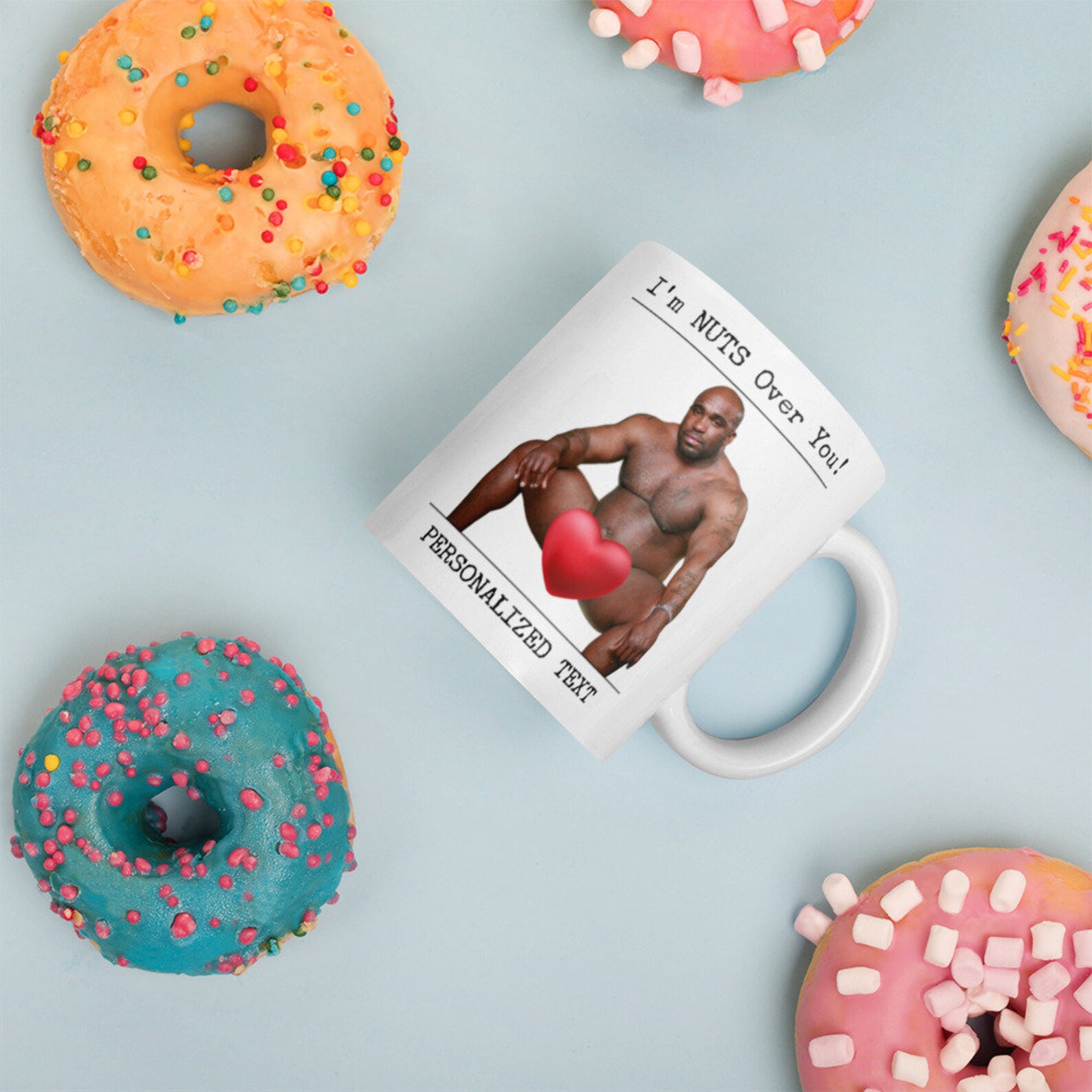 Barry Wood Nuts Over You Personalized Text | Funny Gift, Barry Wood Mug ...