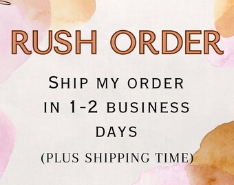Rush My Order - Etsy