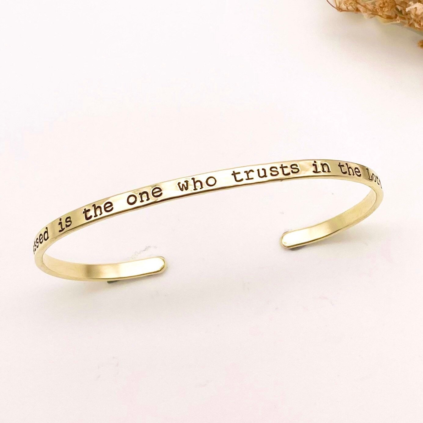 Custom Scripture Bracelet Custom Bible Verse Cuff Bracelet | Etsy