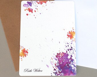 Personalized Note Cards for Her Flat Note Card Set Script - Etsy