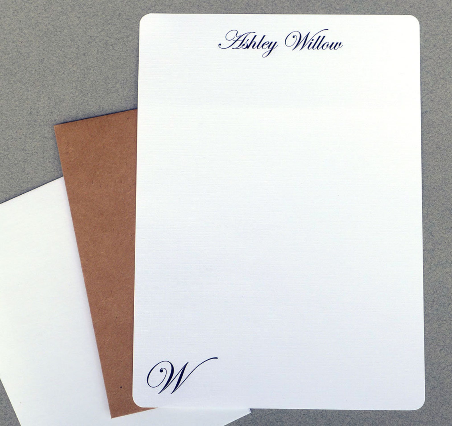 Personalized Women's Name & Initial Writing Paper Set - Etsy India