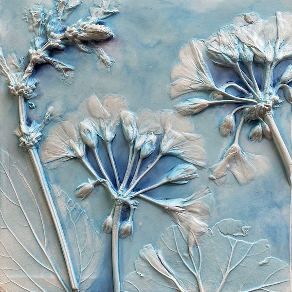 Flower Plaster Art - Etsy
