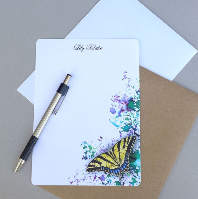 Personalized Stationary Flat Note Card Set Note Cards - Etsy
