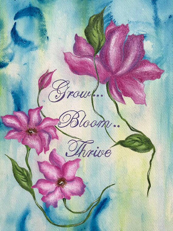 Inspirational Wall Art Painting Inspirational Gifts for | Etsy