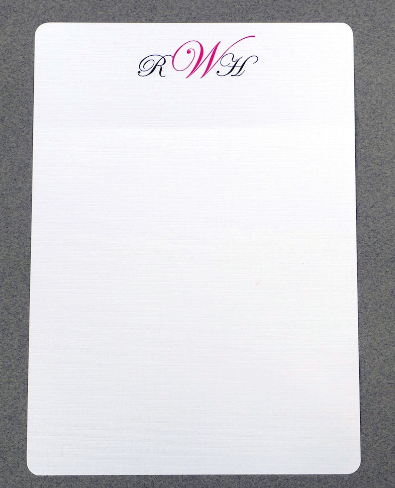Classic Women's Monogrammed Writing Paper Stationery Set - Etsy