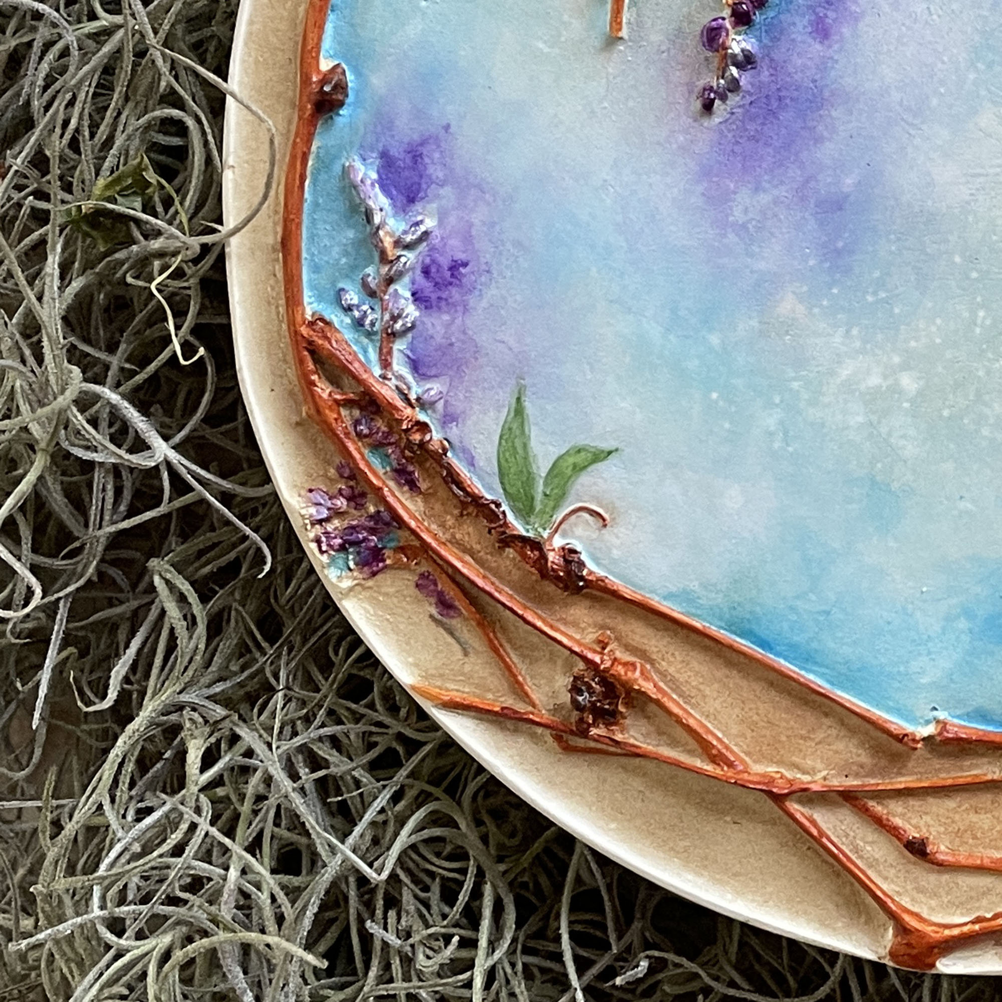 Garden Window Plaster Cast Tile Floral Botanical Bas Relief - Etsy