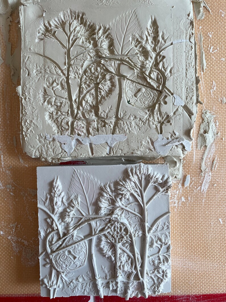 Secret Garden Plaster Wall Art Lock & Key Botanical Bas - Etsy