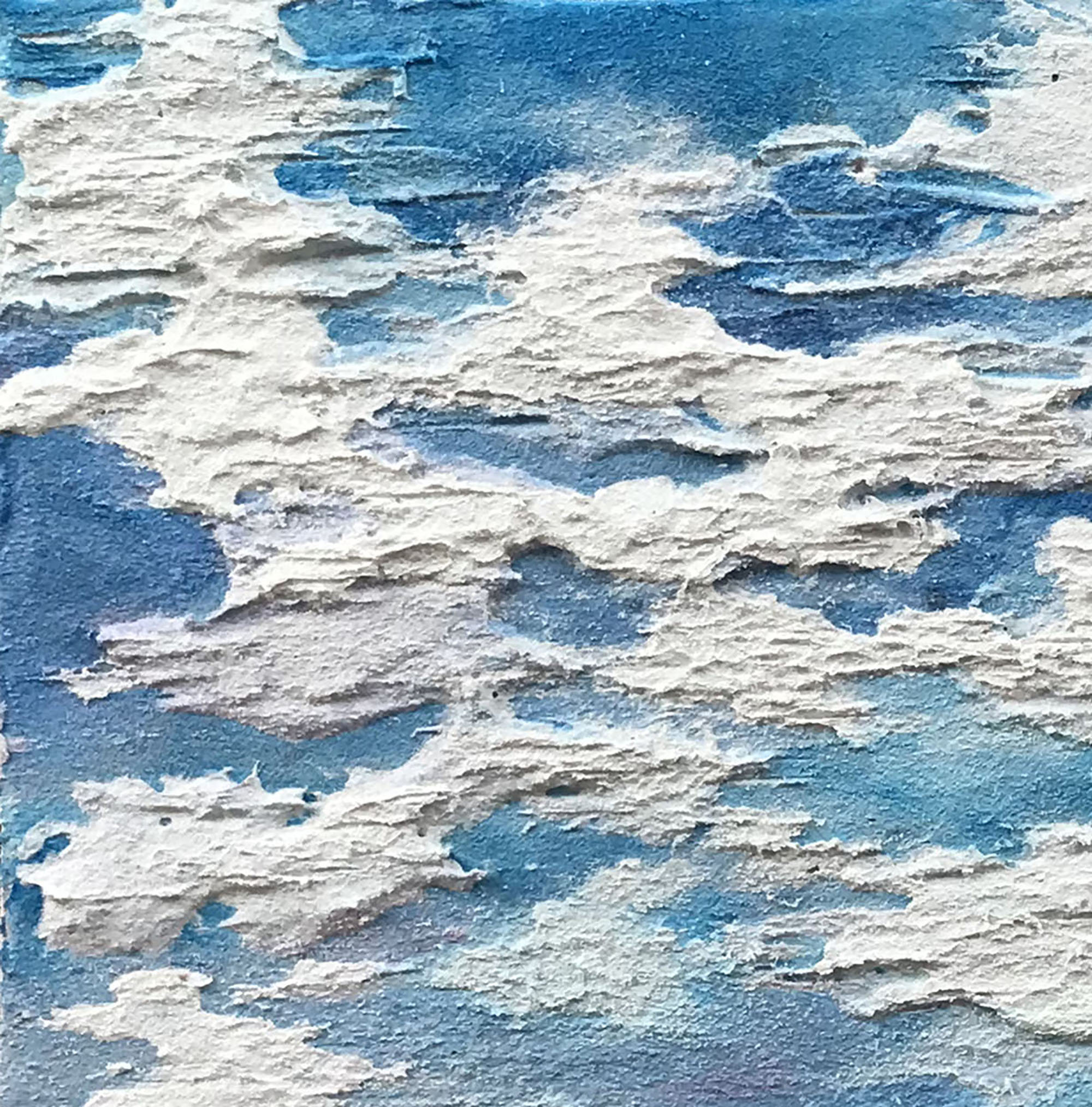 Original Skyscape Palette Knife Painting, Acrylic Gallery Canvas Cloud ...