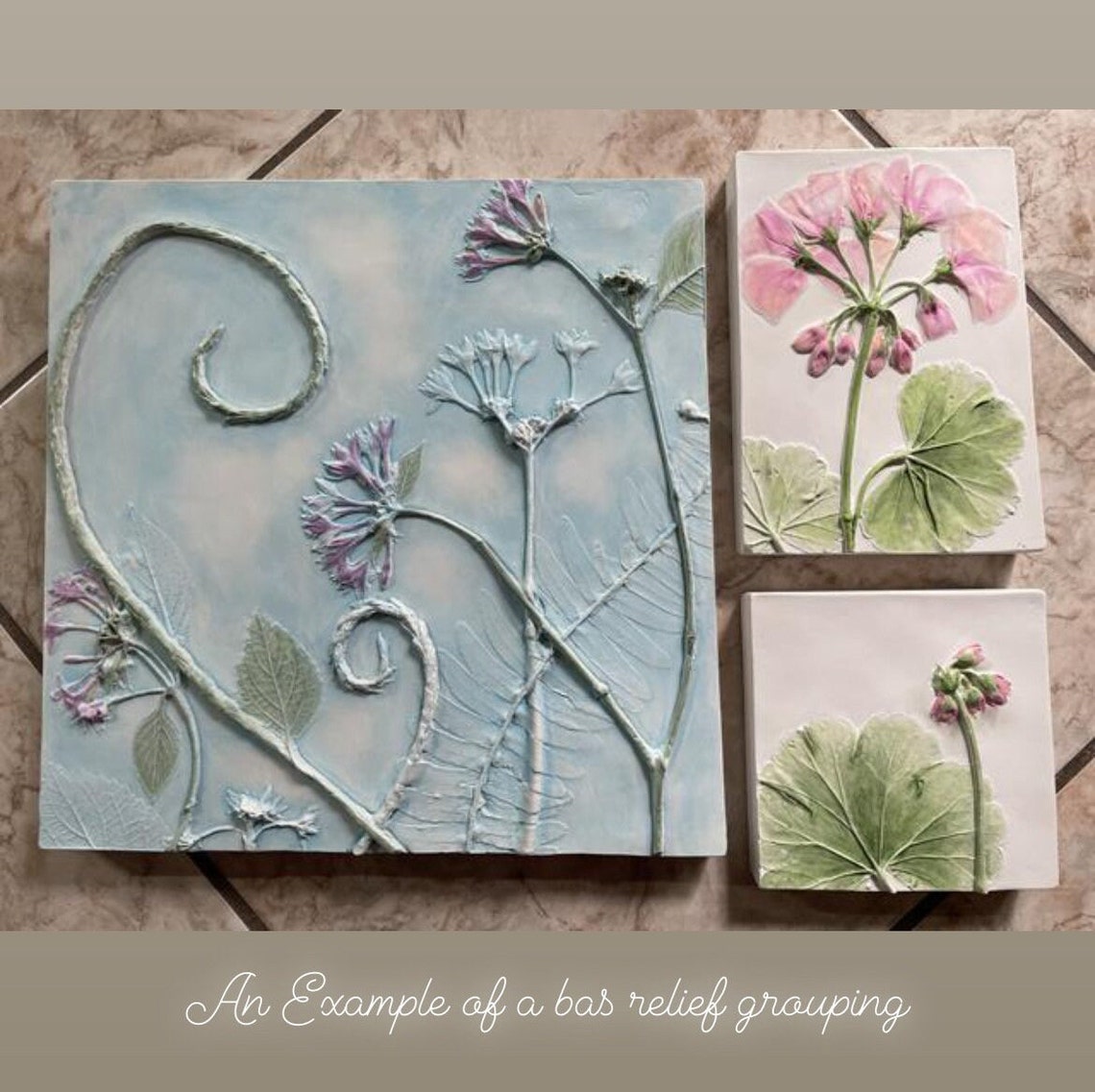Daisy 3D Flower Fossil Artwork Botanical Bas Relief - Etsy