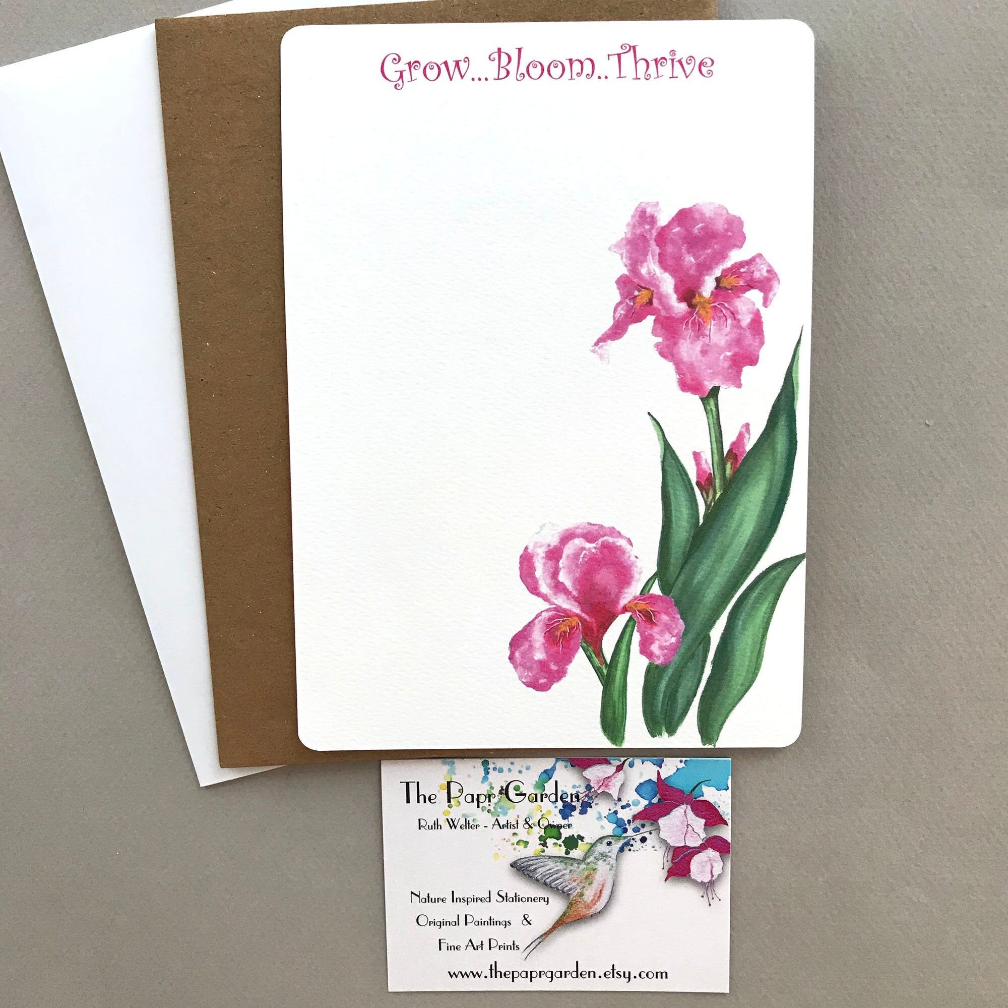Stationary, Custom Flat Notes, Personalized Flat Note Cards Set ...