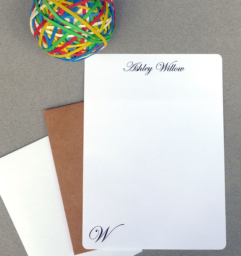 Personalized Women's Name & Initial Writing Paper Set - Etsy India