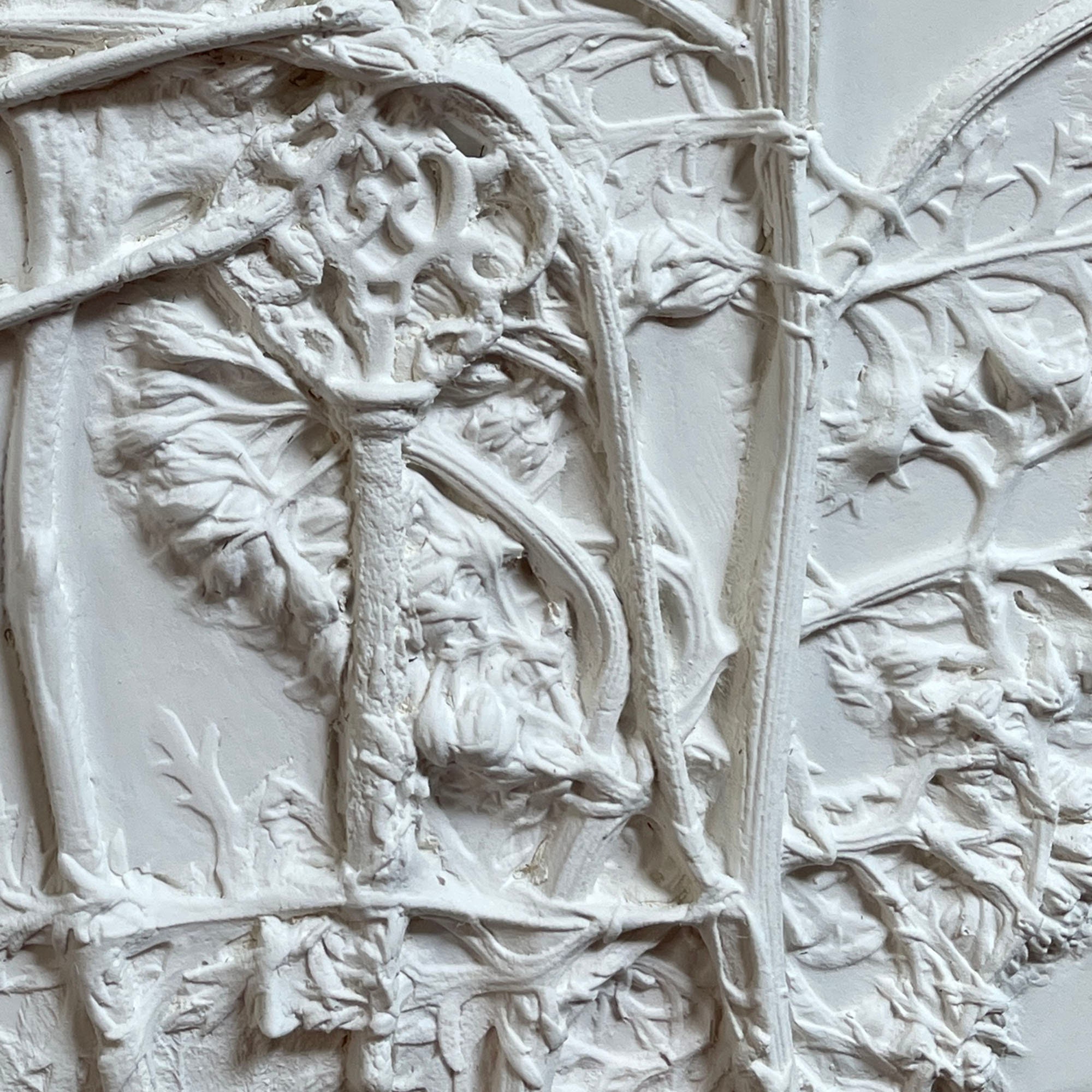 Secret Garden Plaster Wall Art Lock & Key Botanical Bas - Etsy