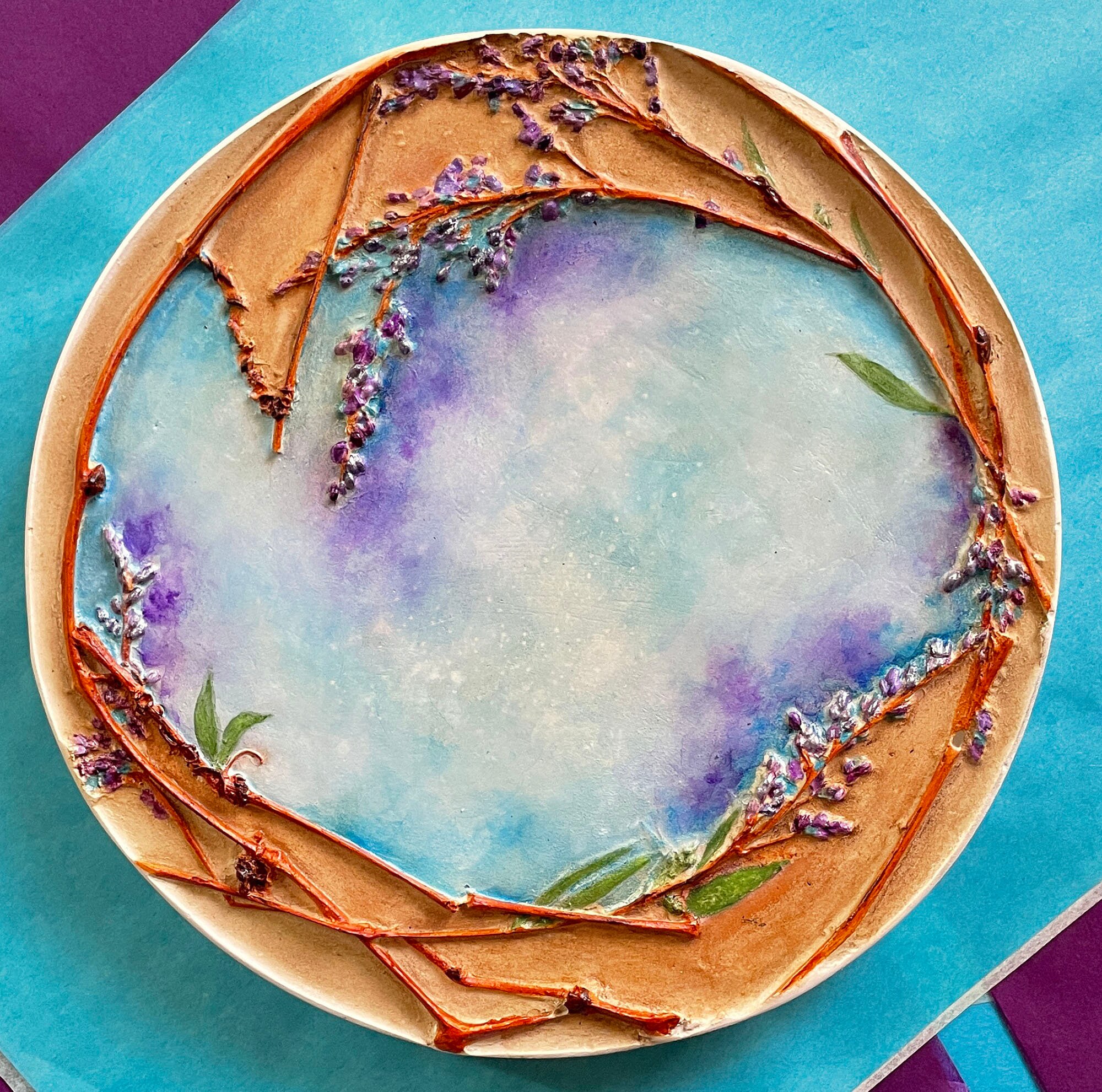 Garden Window Plaster Cast Tile Floral Botanical Bas Relief - Etsy