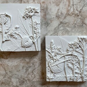 Secret Garden Plaster Wall Art Lock & Key Botanical Bas - Etsy