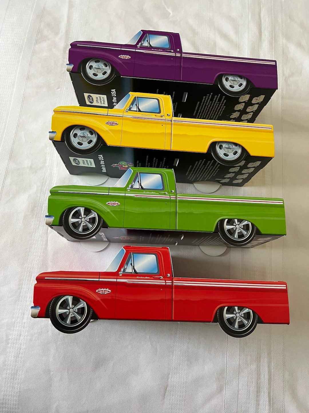 FREE SHIP 8 ~ Assorted Ford @ Chevy Cardboard Trucks Food Box Trays ...
