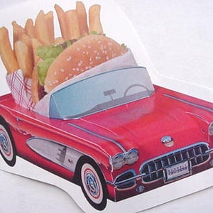 FREE SHIP ~ 8 Hot Rod CHEVY Trucks Kids Food Trays * Table Center ...