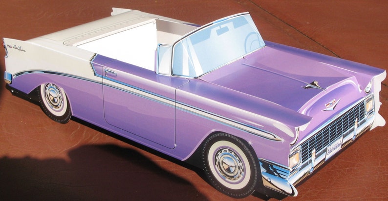 FREE SHIP 7 Assorted Classic Chevy Cars * Kids Food Box Tray * Table ...